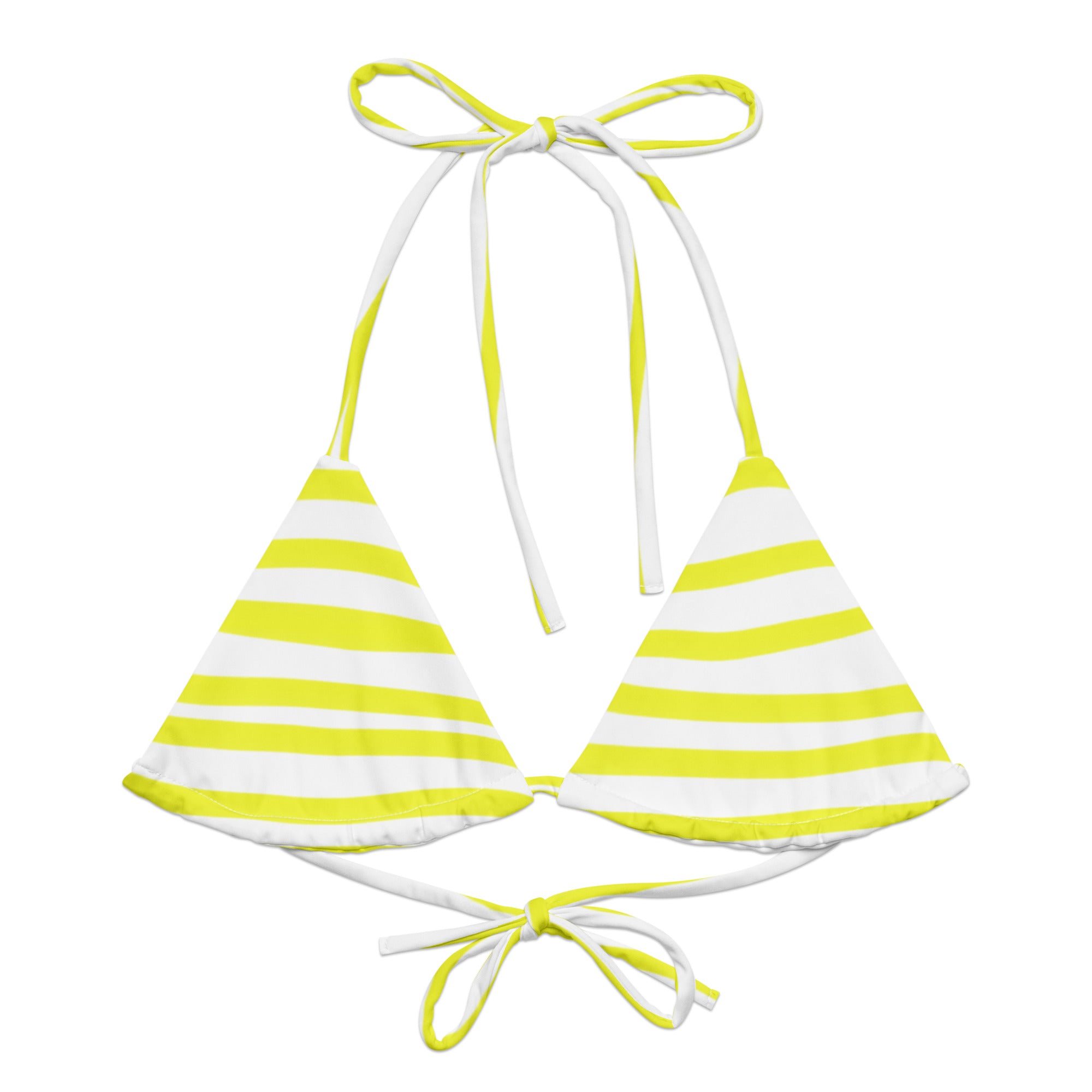 Yellow Stripe Bikini top – Clementina Italy