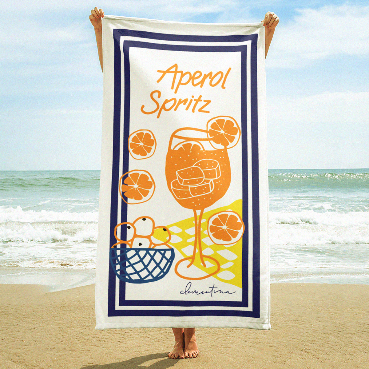 Aperol Spritz Beach Blanket / Towel – Clementina Italy